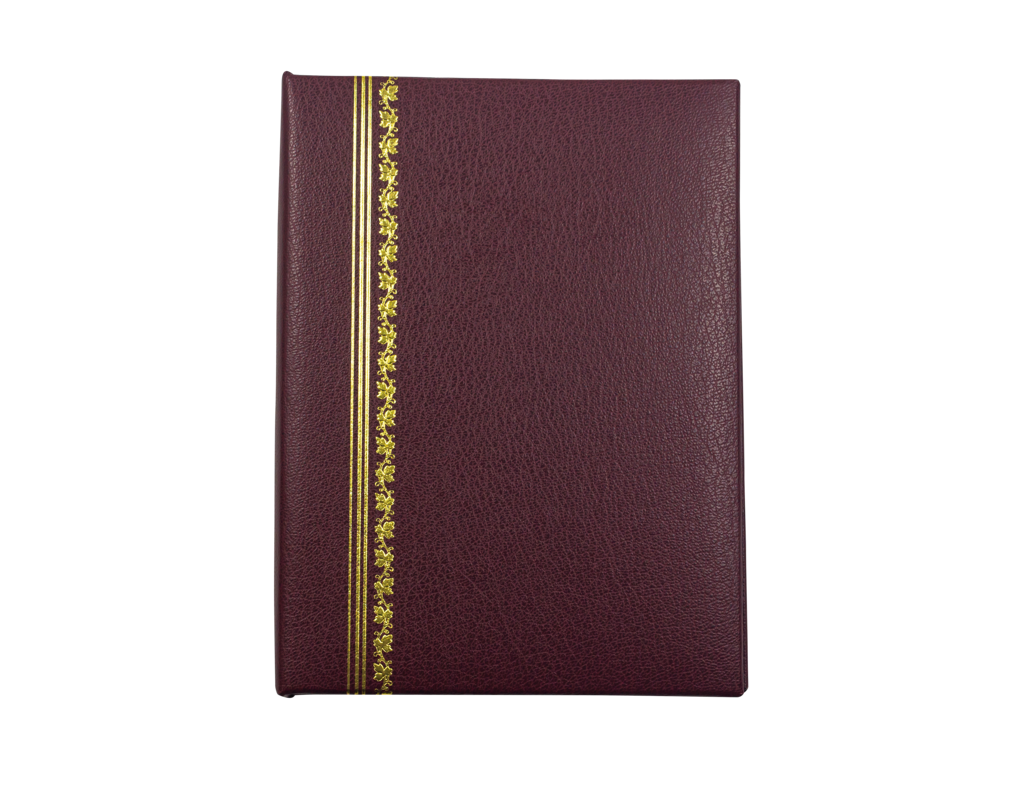 Classic Burgundy Register Book with Gold Foil Accents – Gravure Craft
